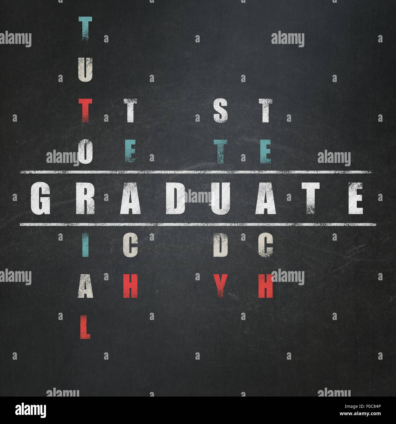 Education concept: word Graduate in solving Crossword Puzzle Stock ...