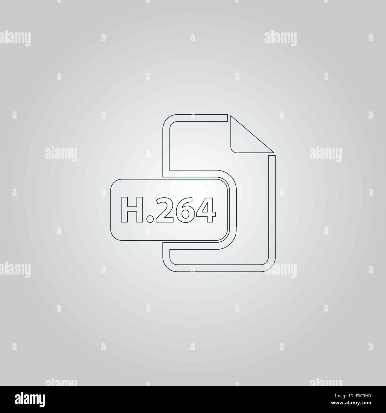 H264 video file extension icon vector Stock Vector Image & Art - Alamy