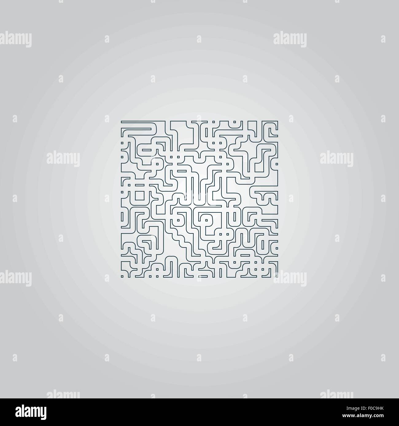 Labyrinth Puzzle rebus icon Stock Vector Image & Art - Alamy
