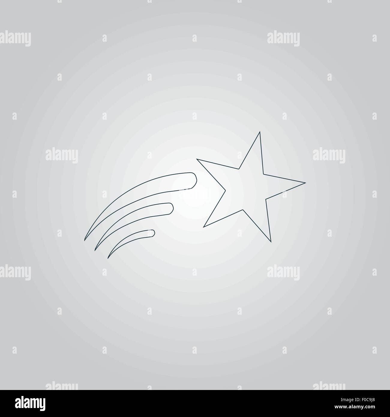 Shooting star vector icon Stock Vector Image & Art - Alamy