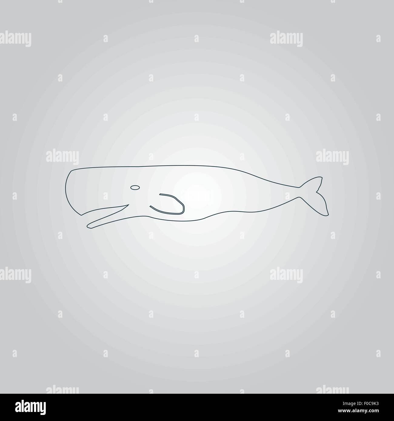Sperm Whale icon Stock Vector Image & Art - Alamy