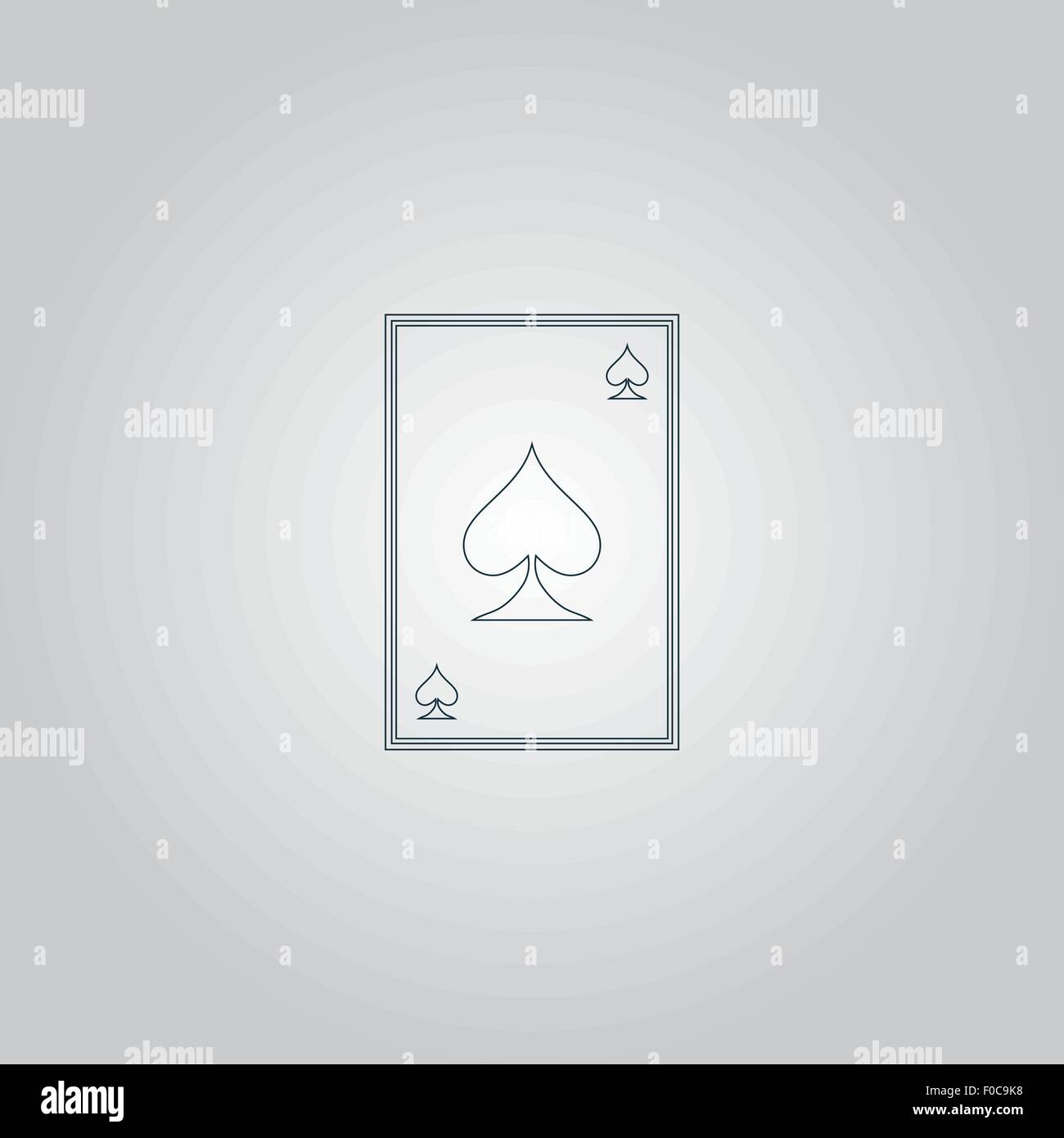 Spades card icon Stock Vector Image & Art - Alamy