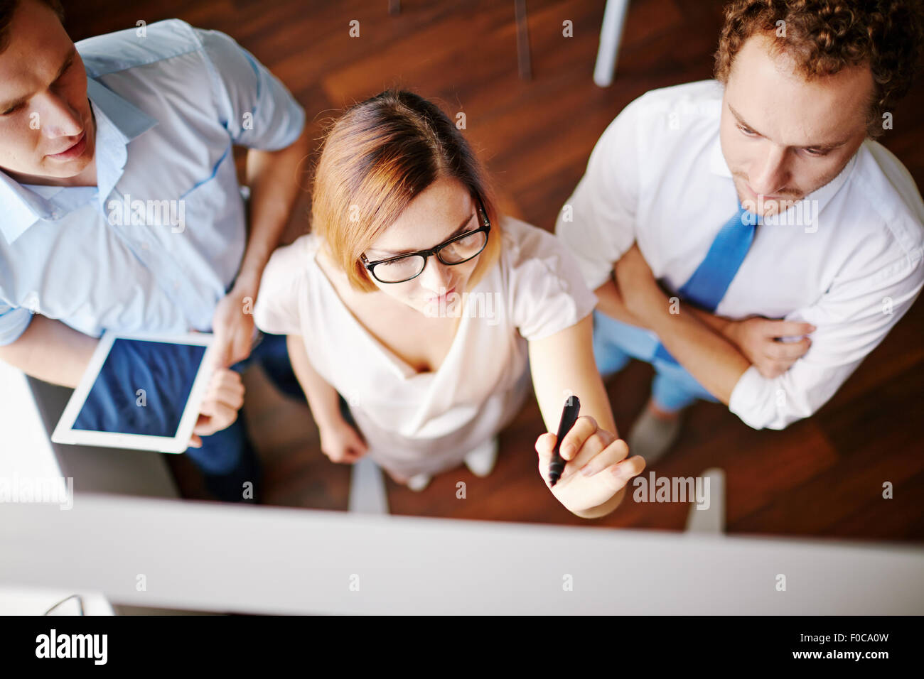 Male teacher pointing to board hi-res stock photography and images - Alamy