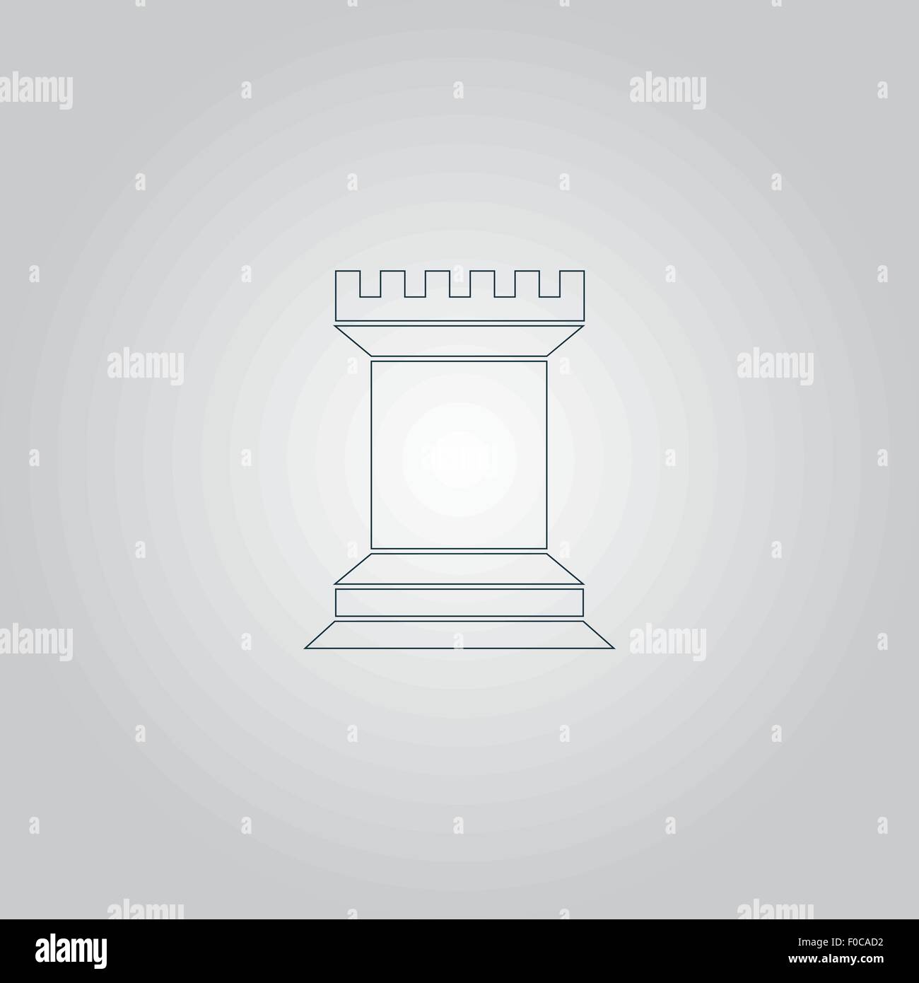 Chess Rook icon Stock Vector Image & Art - Alamy