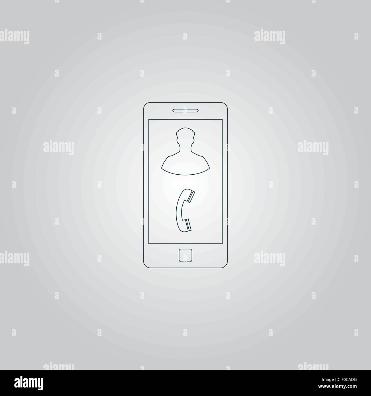 Vector Phone incoming call Icon Stock Vector Image & Art - Alamy