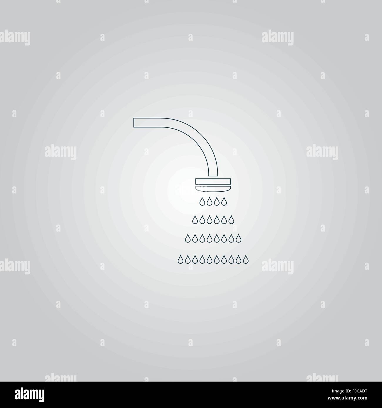 Shower head rain icon Stock Vector Images - Alamy
