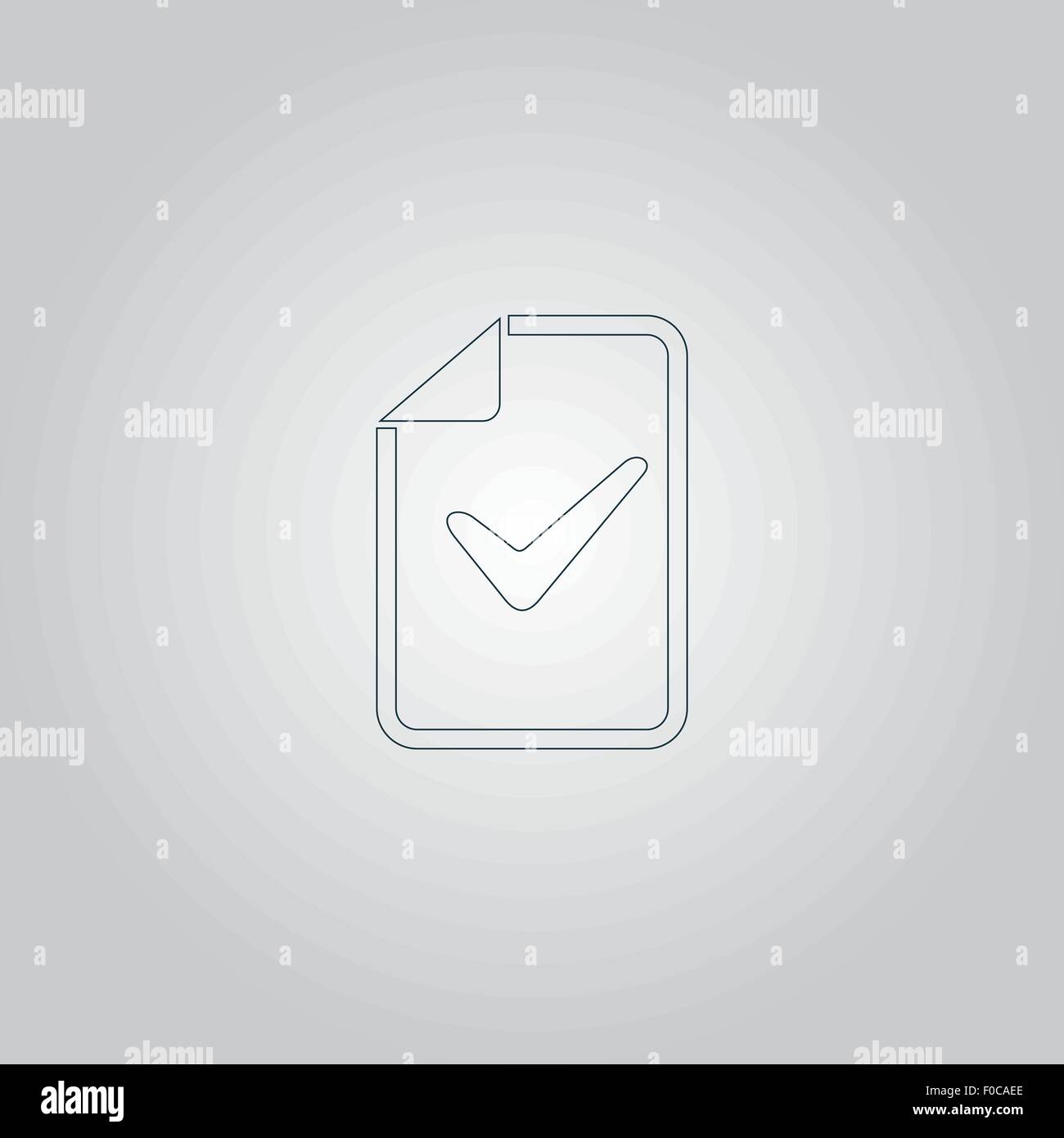 document with check mark Stock Vector Image & Art - Alamy