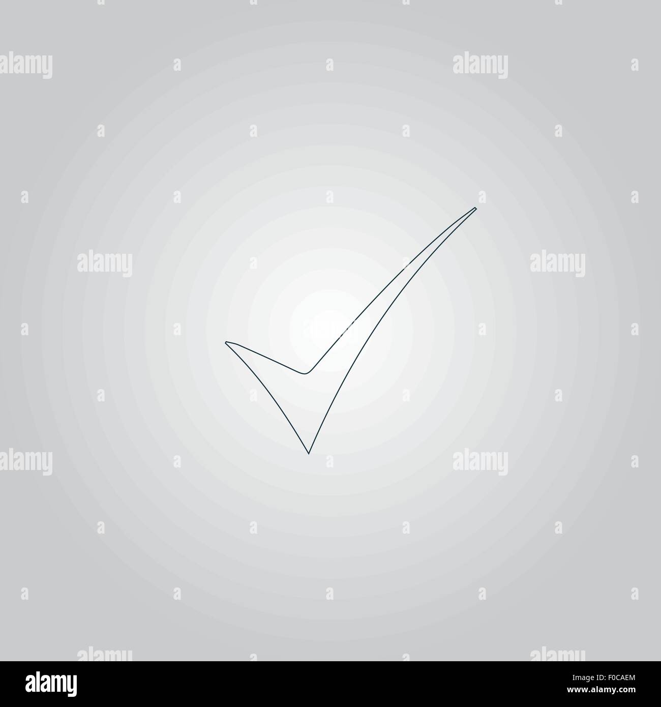 Elegant Check mark symbol Stock Vector Image & Art - Alamy