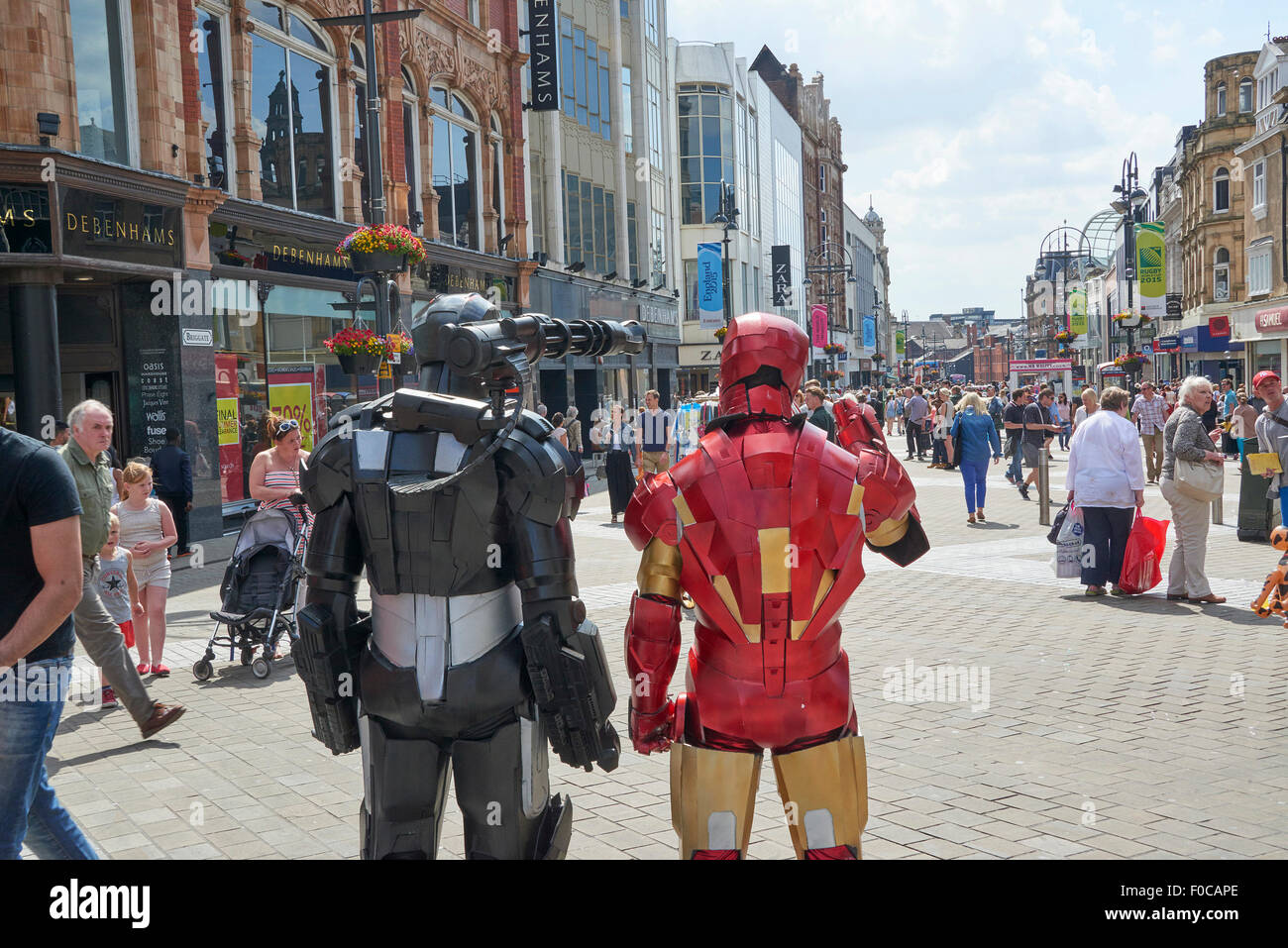 Briggate Leeds, the heart of the city centre retail area, West ...