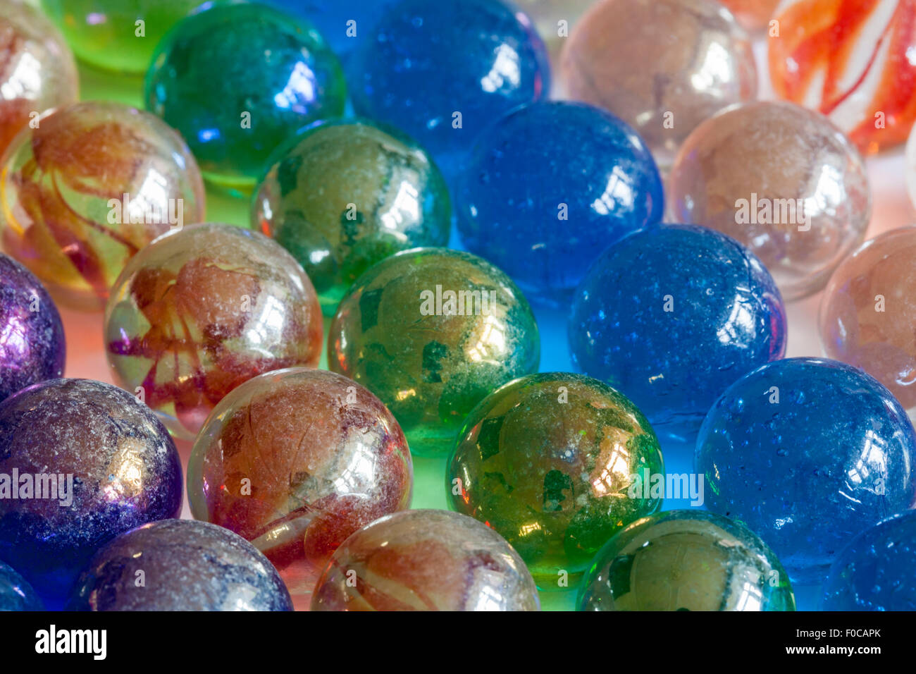 Coloured glass marbles hi-res stock photography and images - Alamy