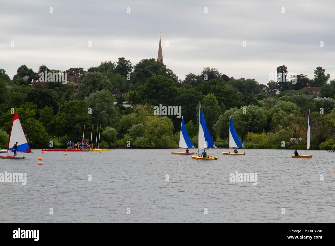 Wimbledon London, UK. 12th August 2015. Sailing boats take to Wimbledon ...