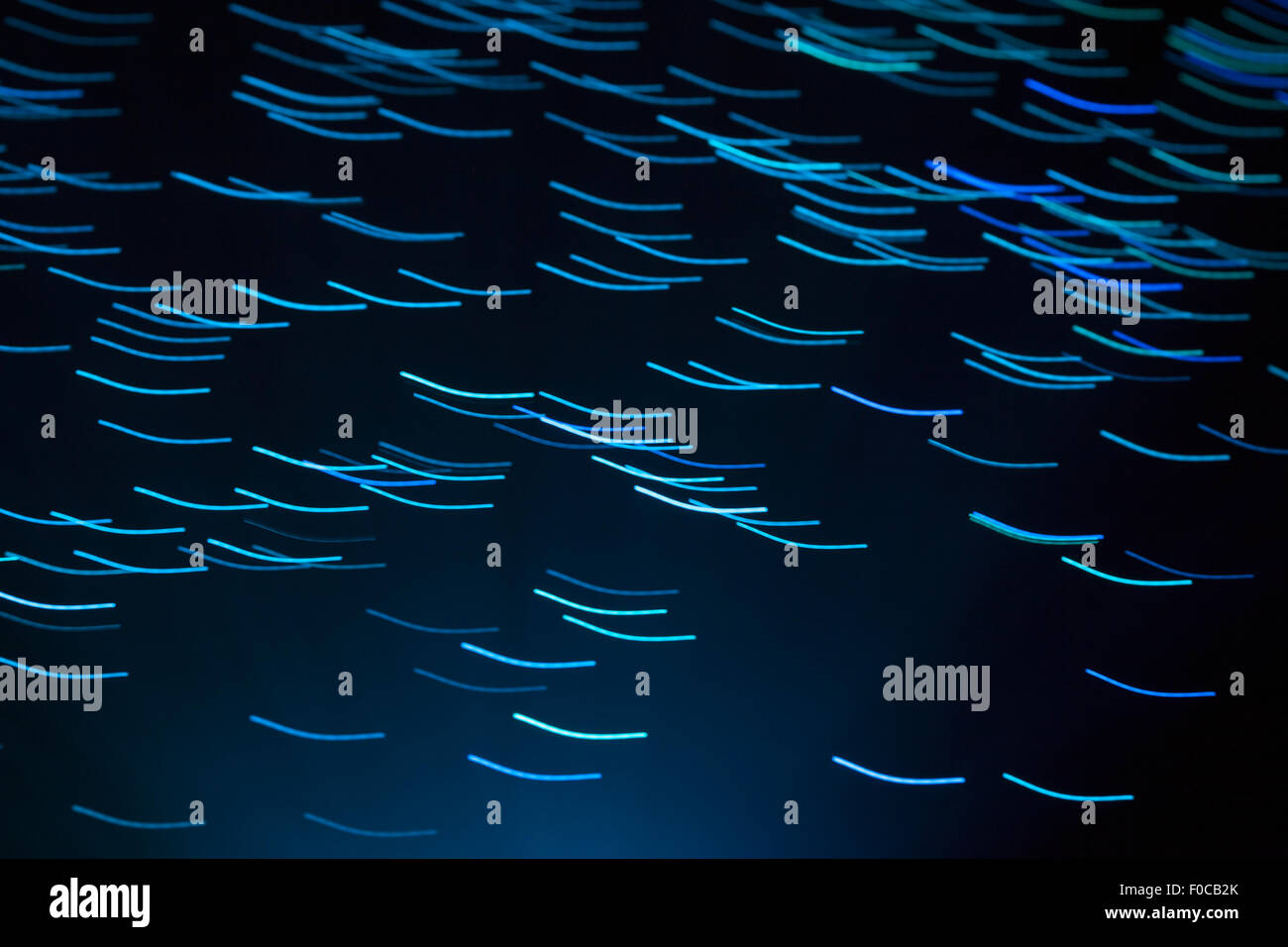 Long exposure of blue optical fiber Stock Photo - Alamy