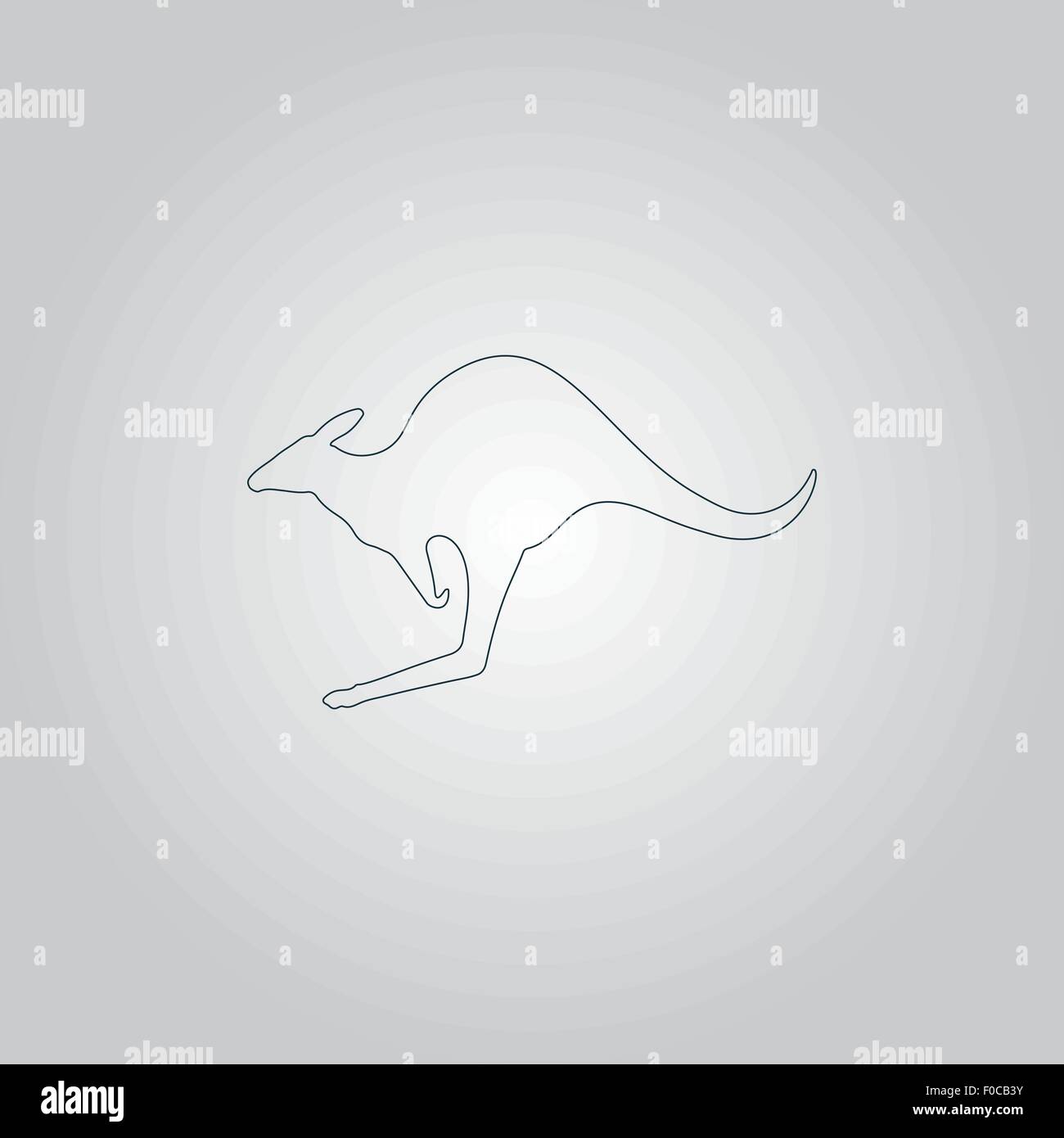 Kangaroo icon vector Stock Vector Image & Art - Alamy