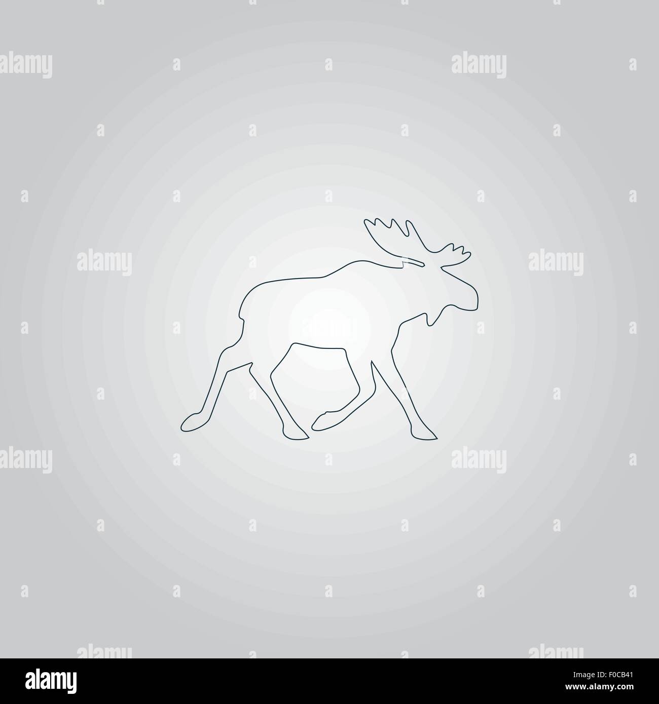 moose vector illustration Stock Vector Image & Art - Alamy