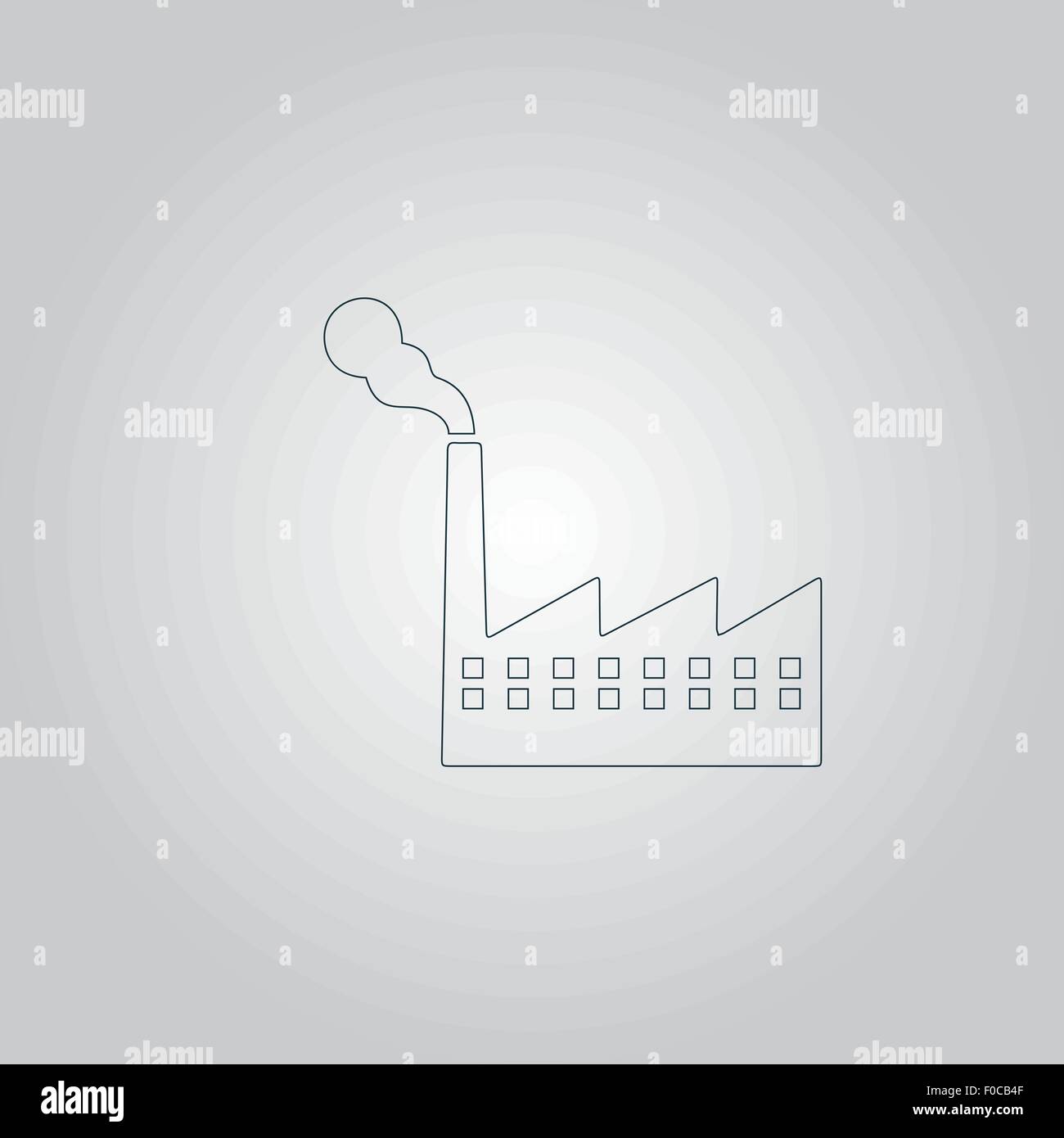 Factory icon or sign, vector illustration Stock Vector Image & Art - Alamy