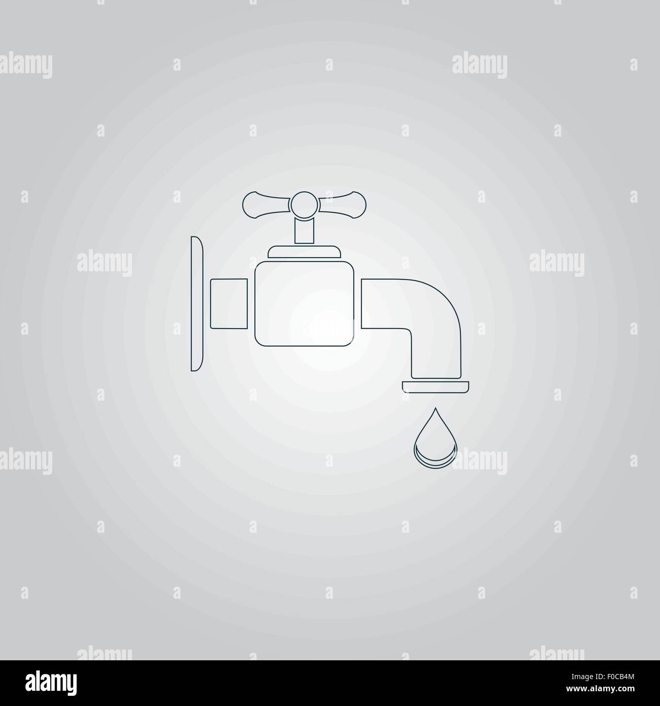 Antique water faucet Stock Vector Images - Alamy