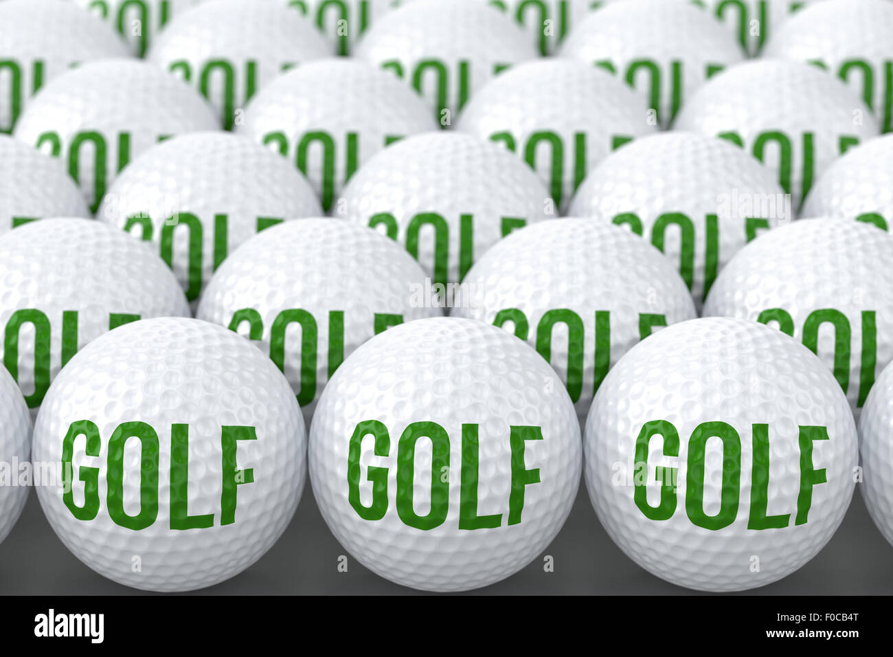 3d golf text ball hi-res stock photography and images - Alamy