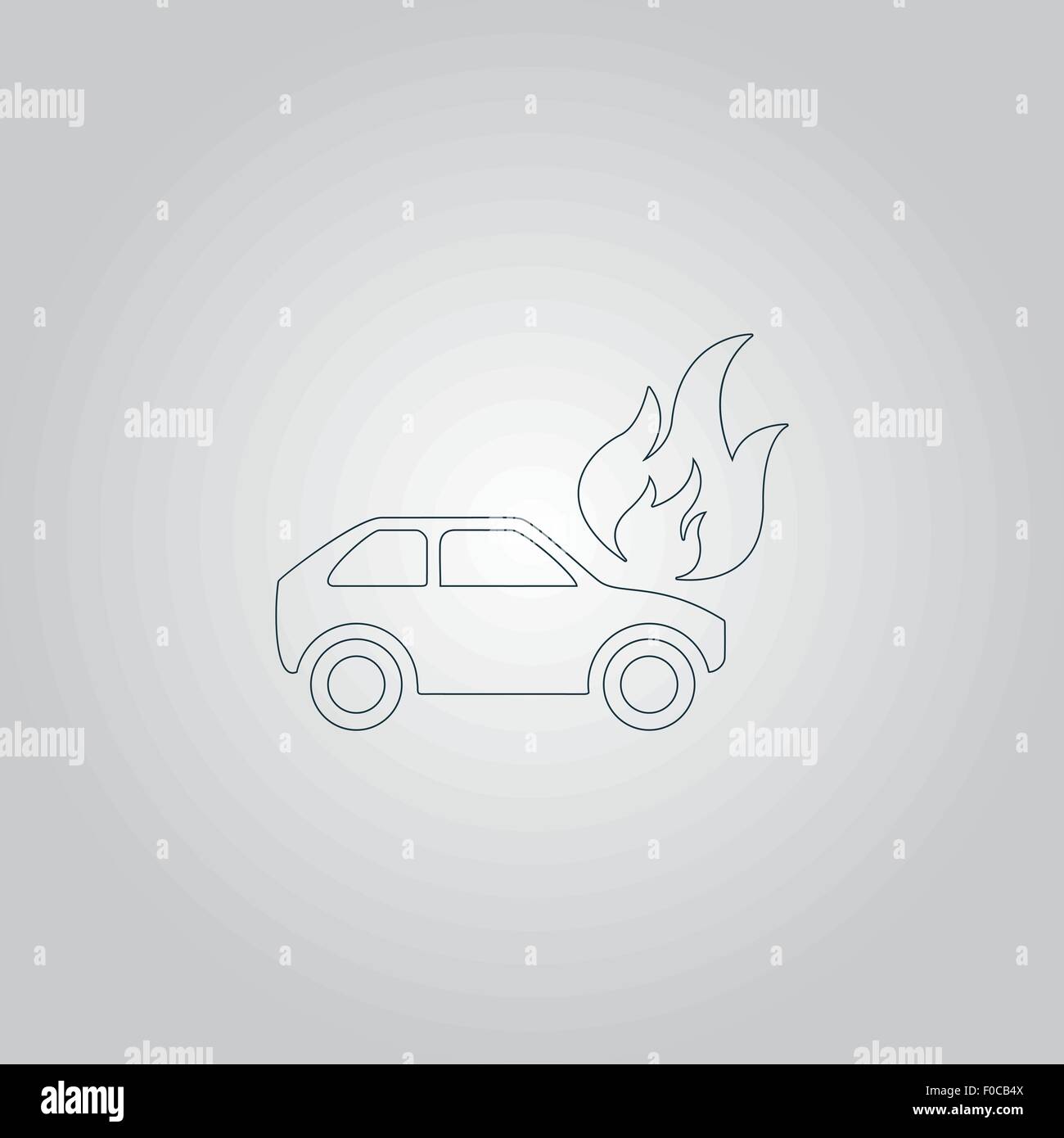 Car fire icon Stock Vector Image & Art - Alamy