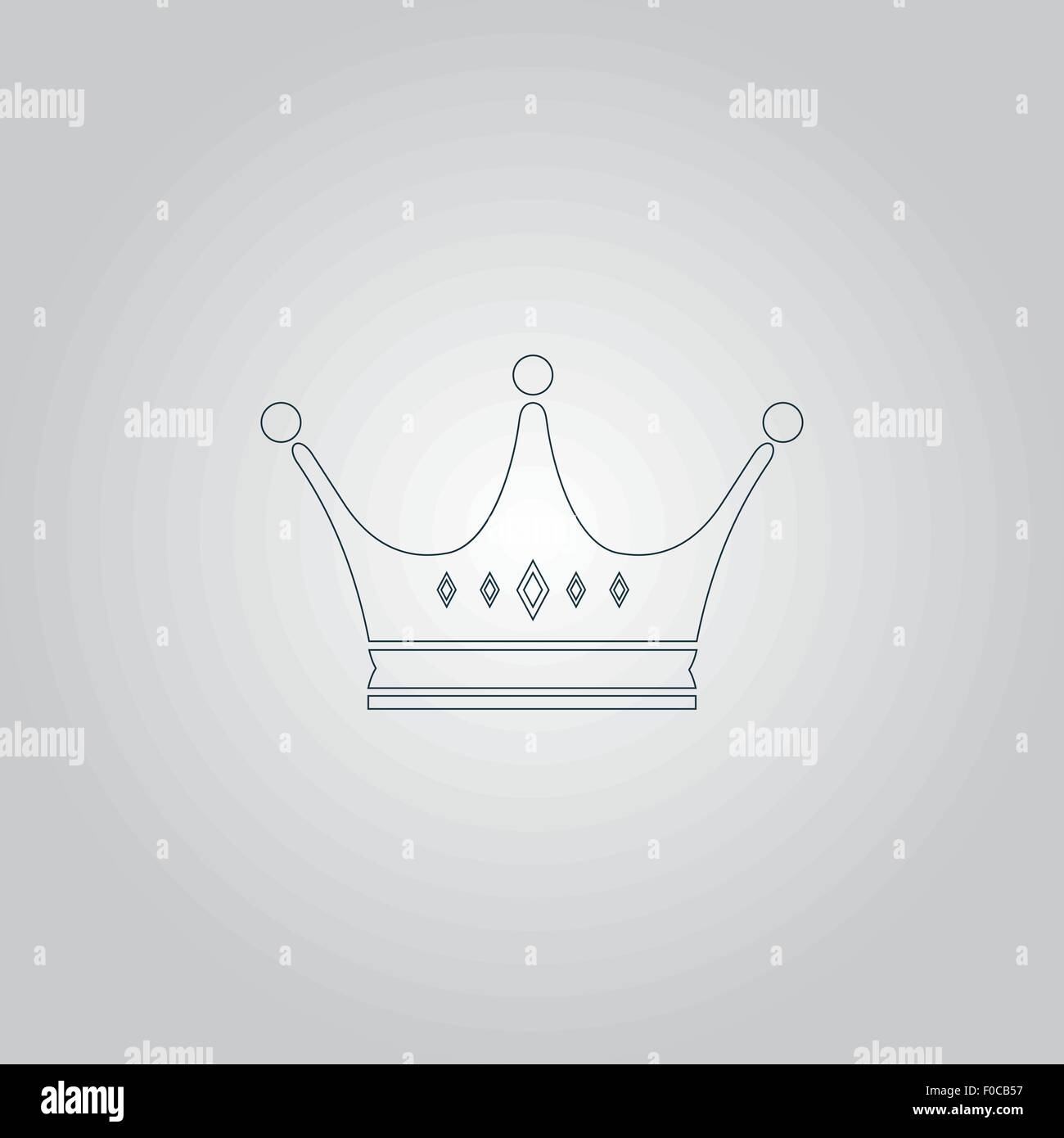 Stylized crown hi-res stock photography and images - Alamy