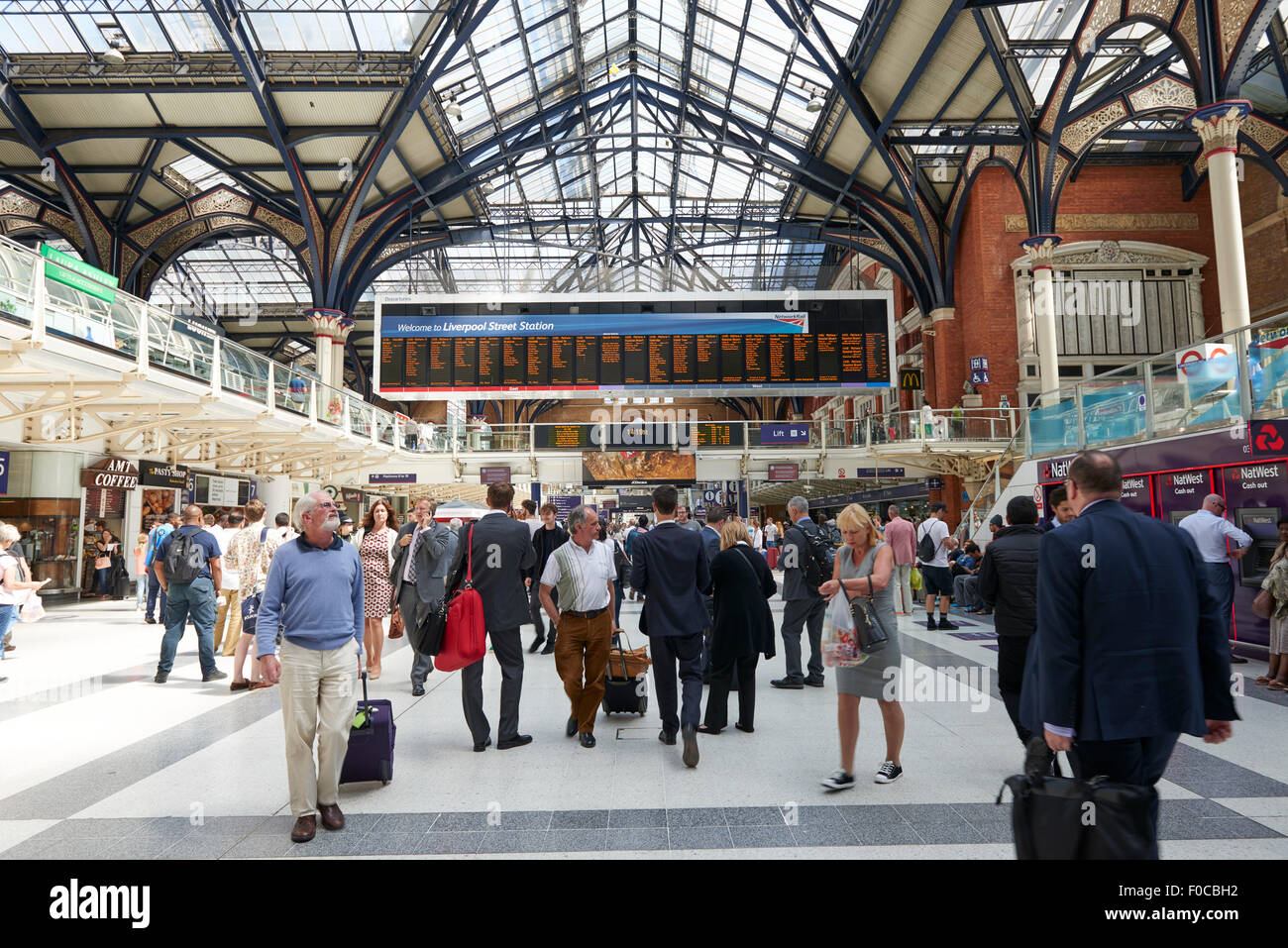Liverpool Street Station, London, United Kingdom, Europe Stock Photo ...