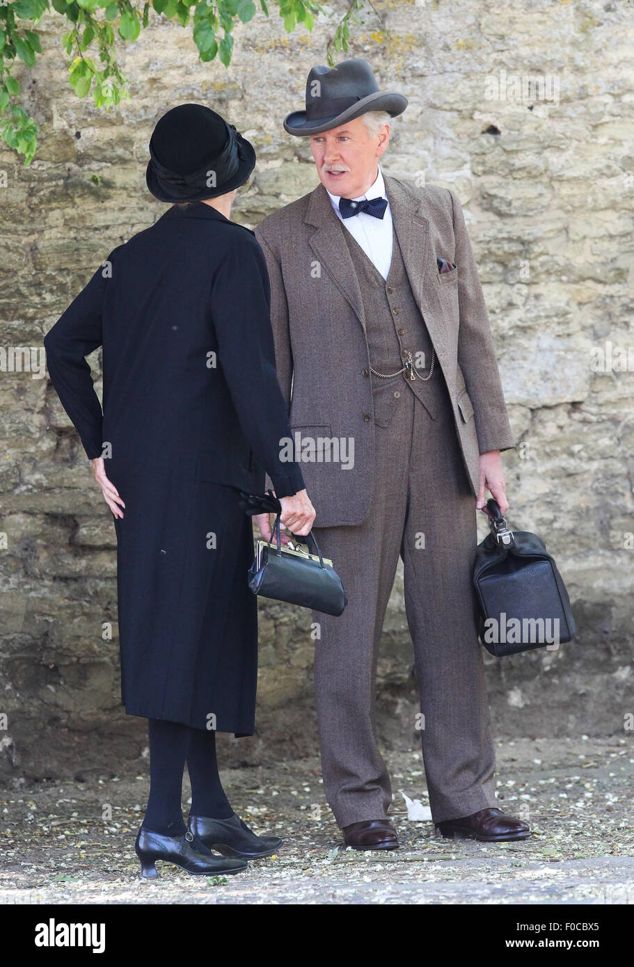David Robb and Sue Johnston film a scene for the final series of ...