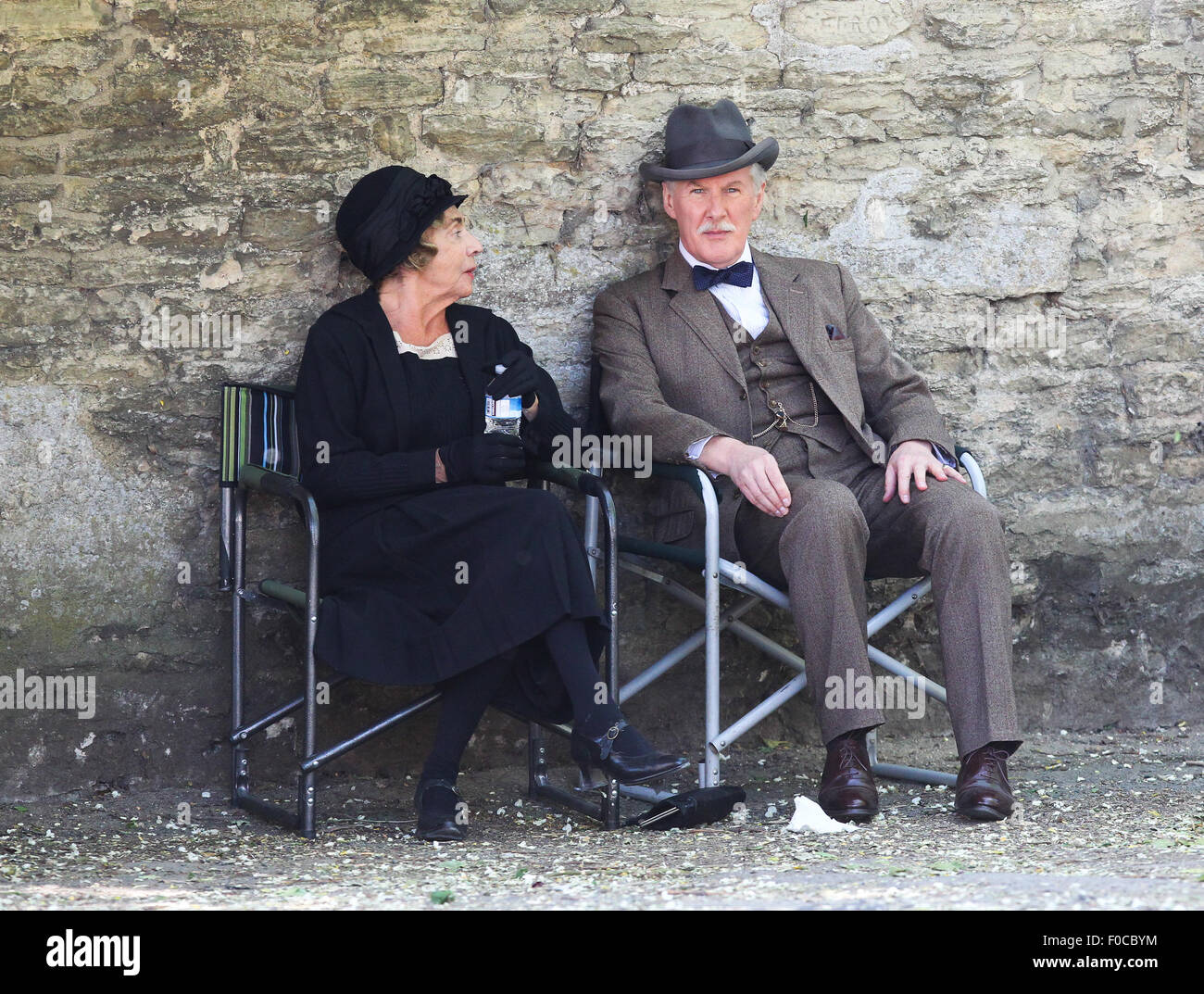 David Robb and Sue Johnston film a scene for the final series of ...