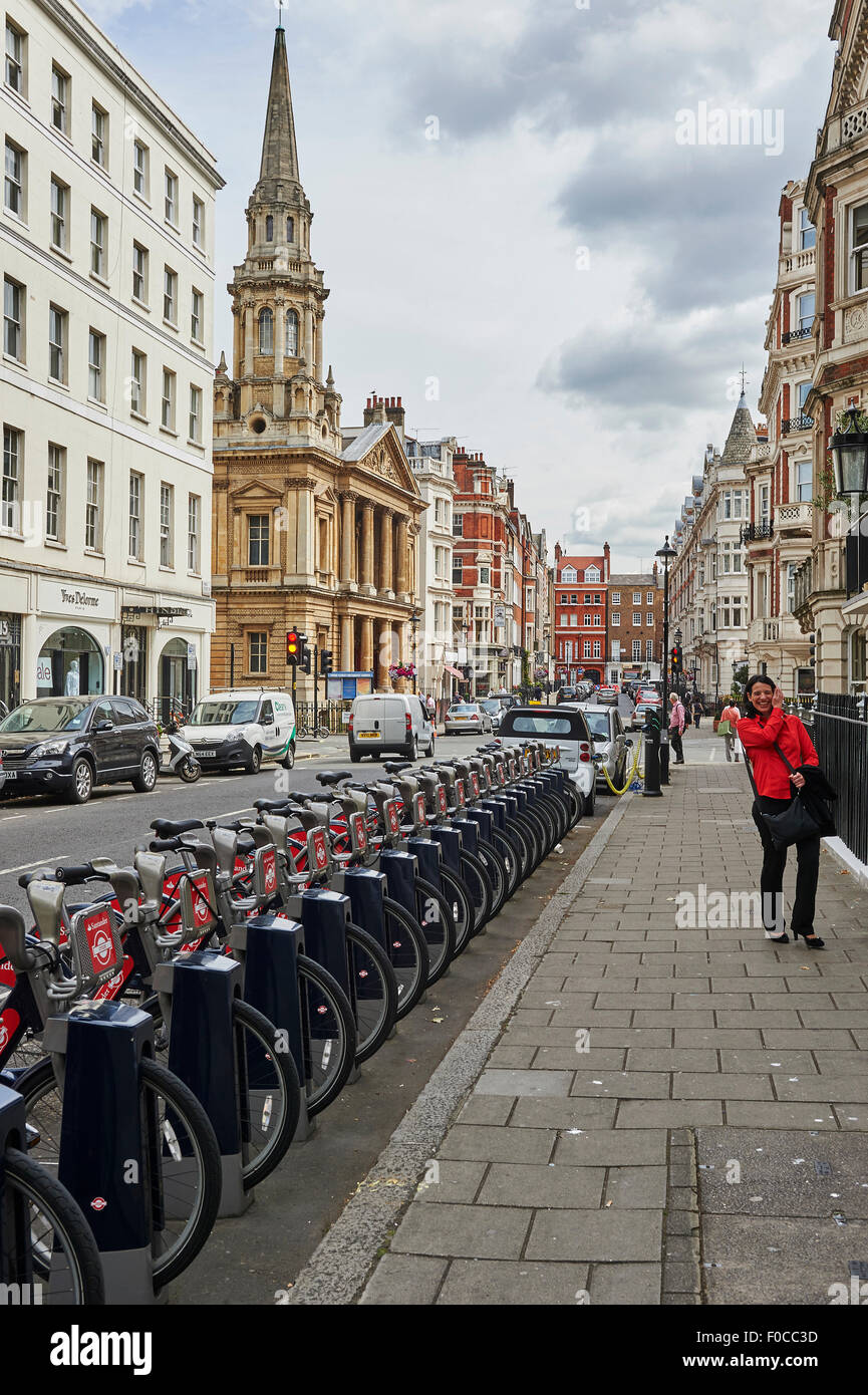 Fitzrovia Street Scene, Central London, UK Stock Photo - Alamy
