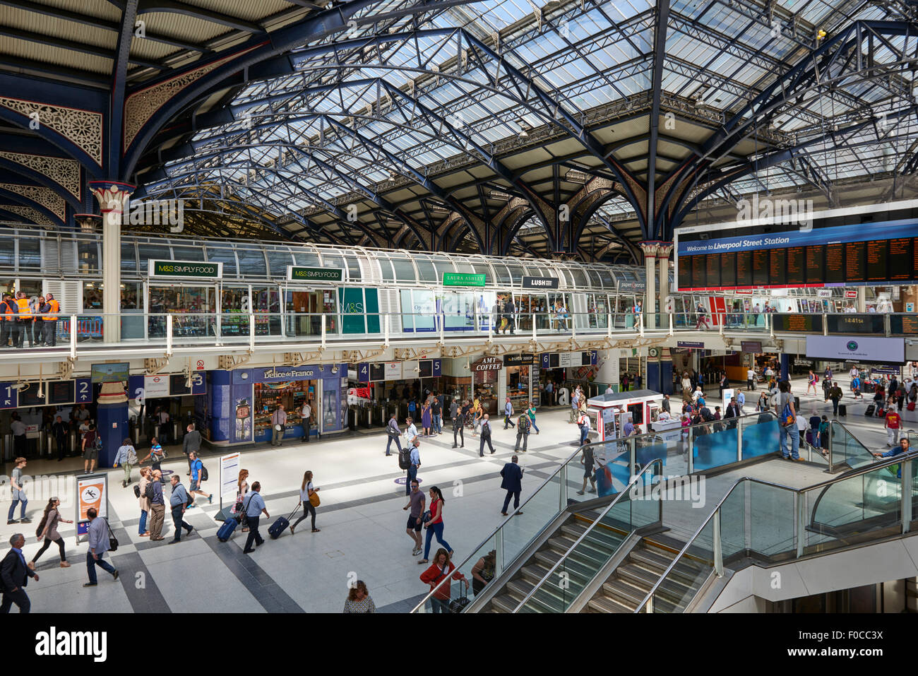 Liverpool Street Station, London, United Kingdom, Europe Stock Photo ...