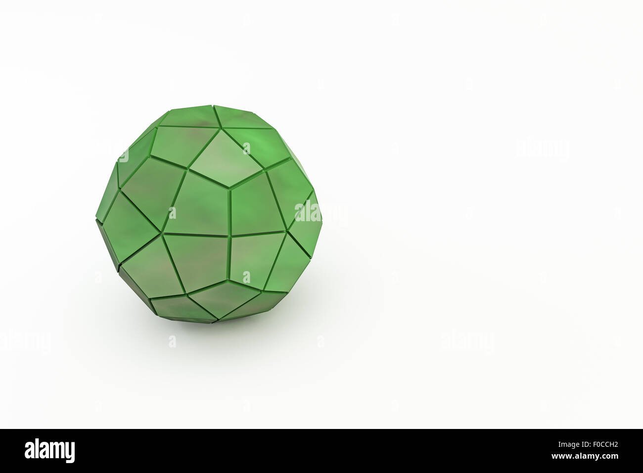 icosphere isolated on white background Stock Photo - Alamy