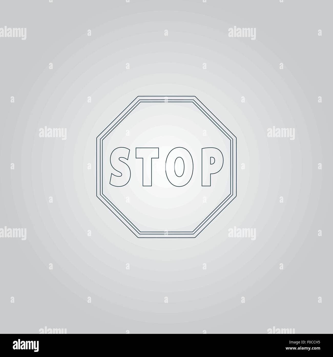 Vector illustration of Stop sign Stock Vector Image & Art - Alamy
