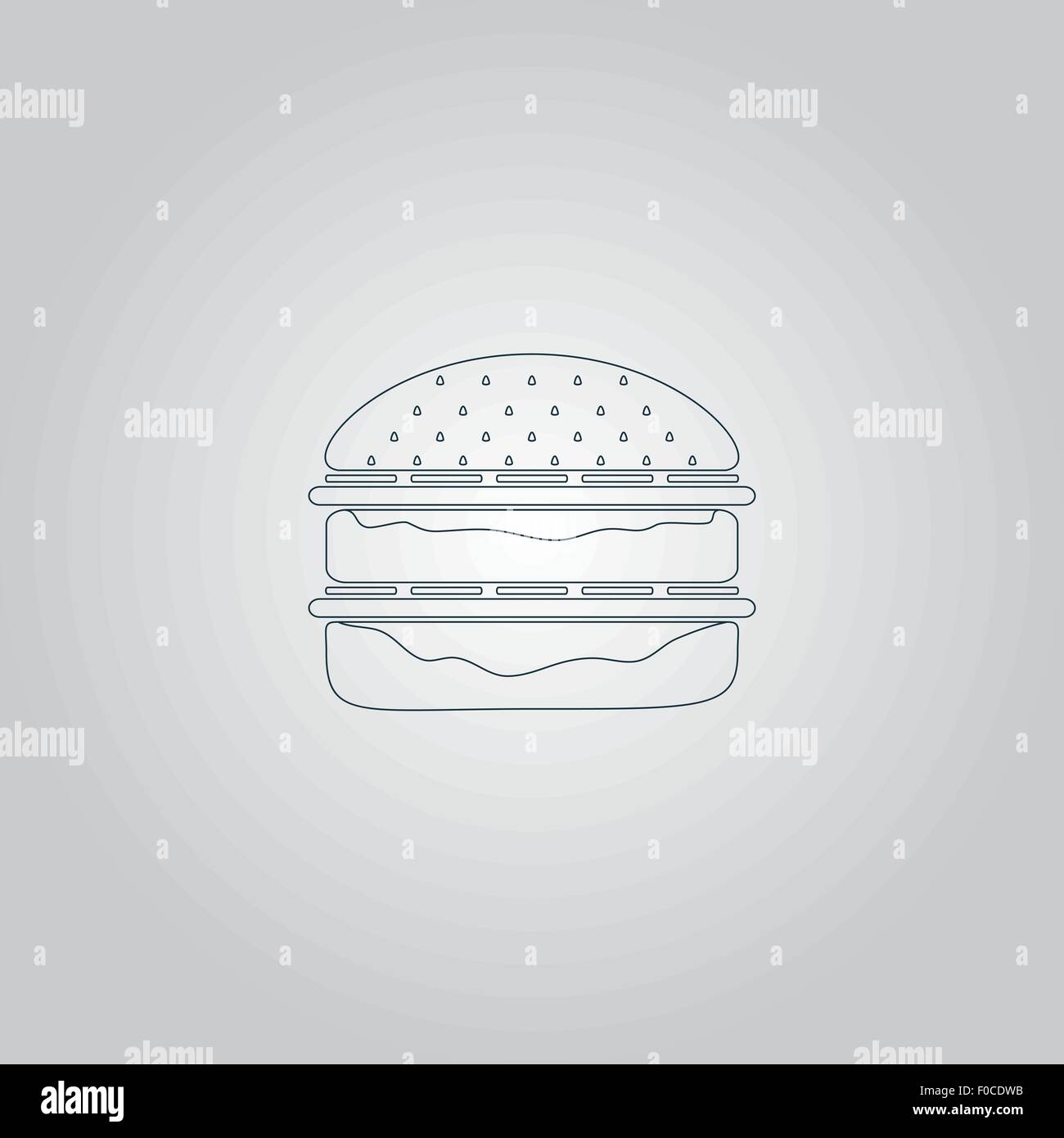 Hamburger web icon Stock Vector Image & Art - Alamy