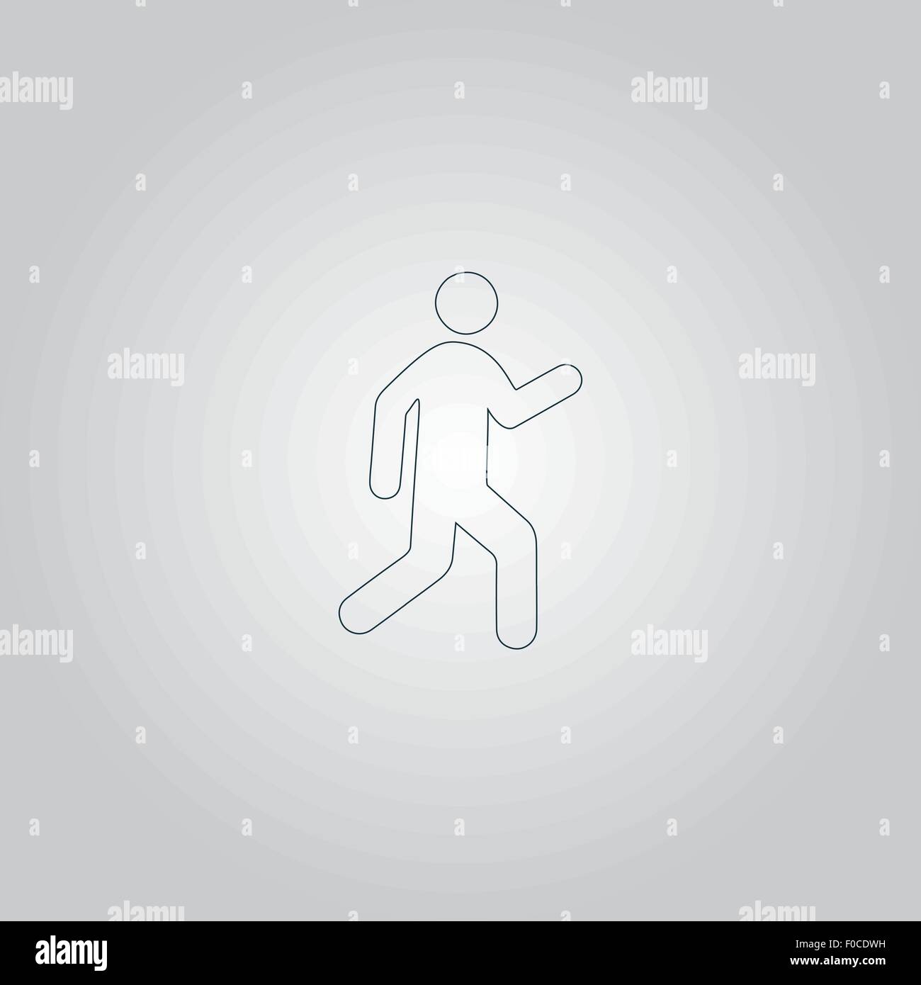 Man walk icon vector Stock Vector Image & Art - Alamy