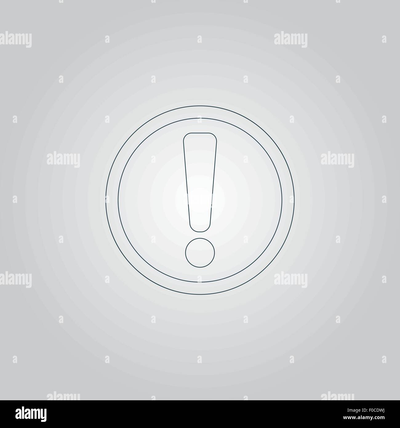 Creative exclamation mark concept Stock Vector Images - Alamy