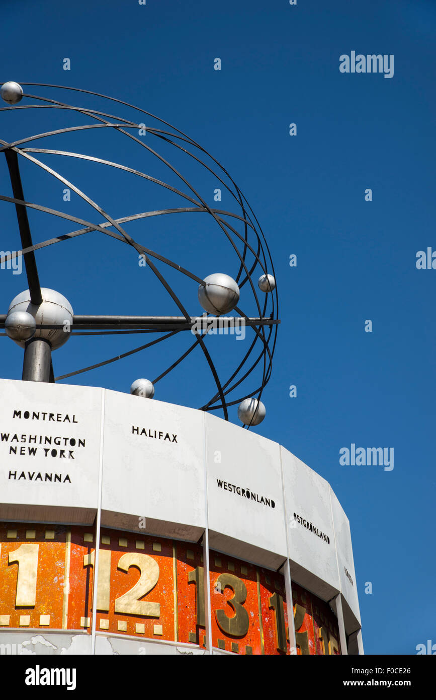 The Weltzeituhr, World time Clock in Berlin, Germany Stock Photo - Alamy