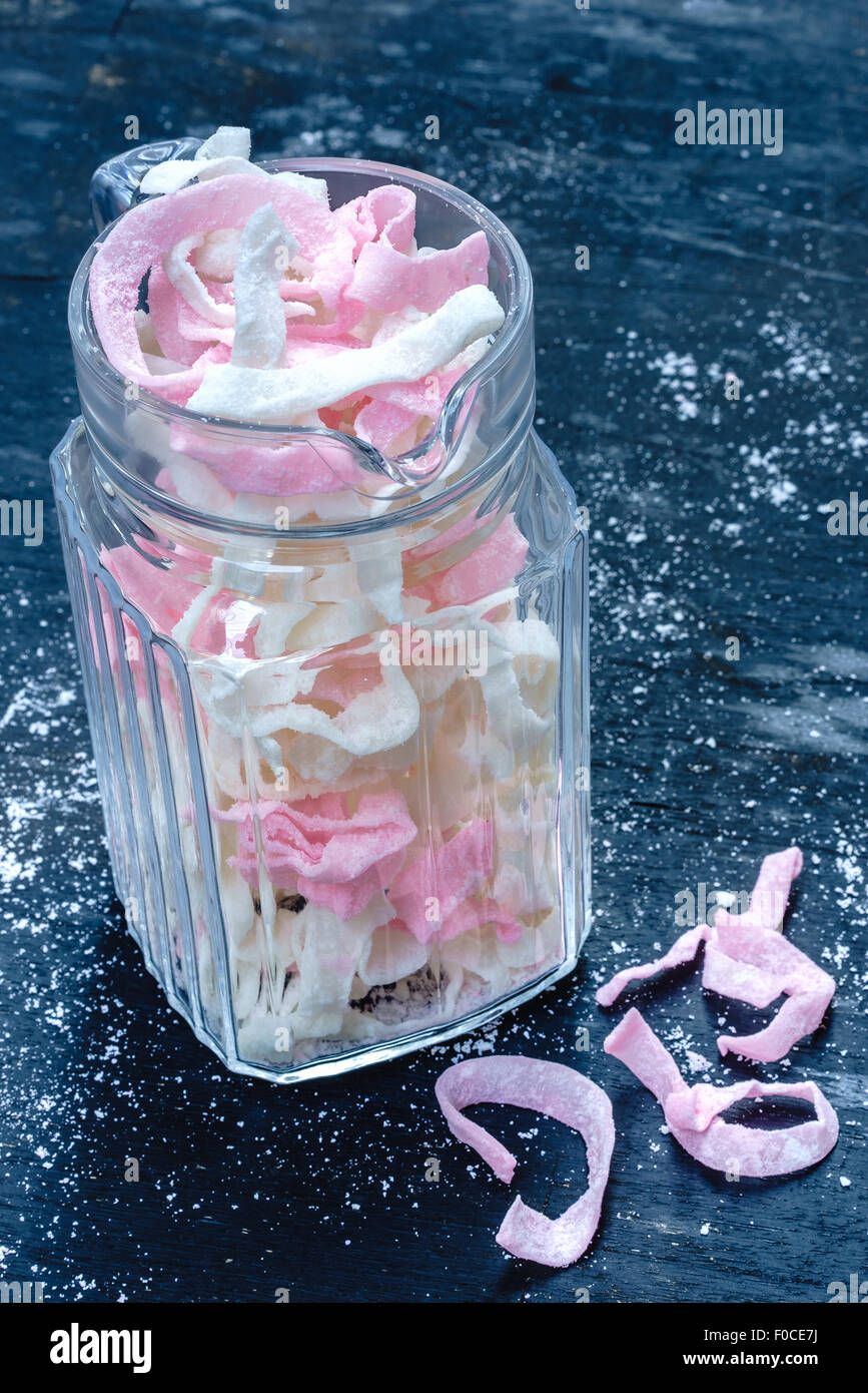 Coconut Marmalade or Candied Coconut Ribbon Stock Photo - Alamy