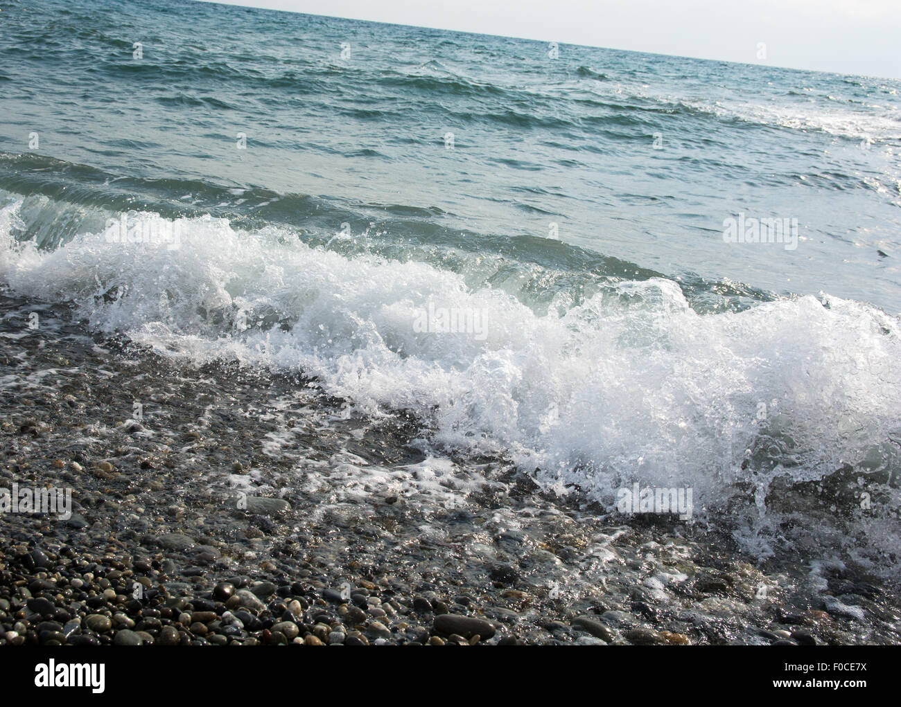 beautiful waves on the black sea Stock Photo - Alamy