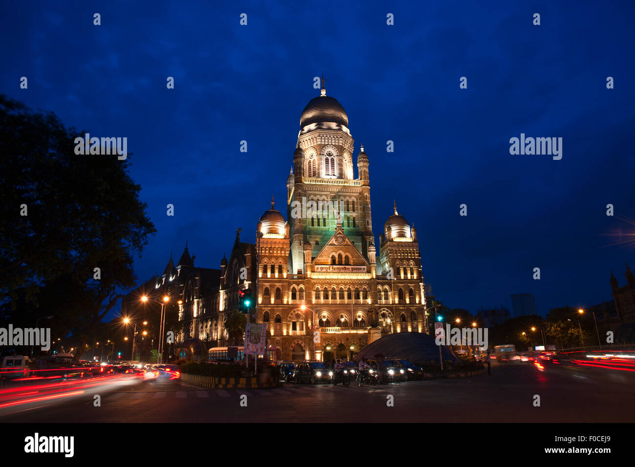 Architecture of mumbai municipal corporation building hi-res stock ...