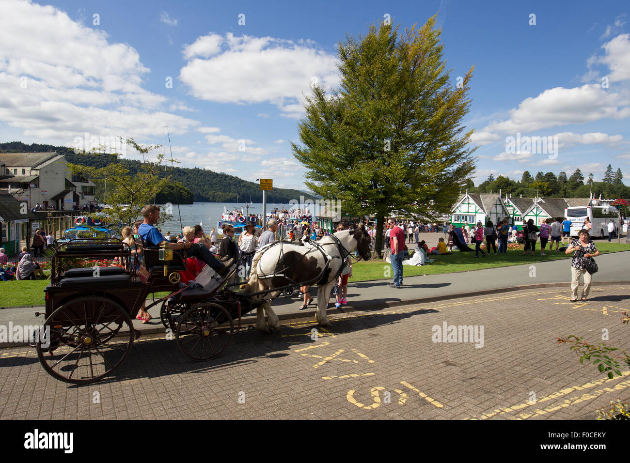 Bowness Bay on Lake Windermere, Cumbria, UK. 12th August, 2015. UK ...