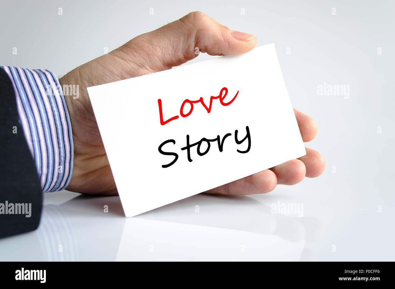 Love story text concept isolated over white background Stock Photo - Alamy