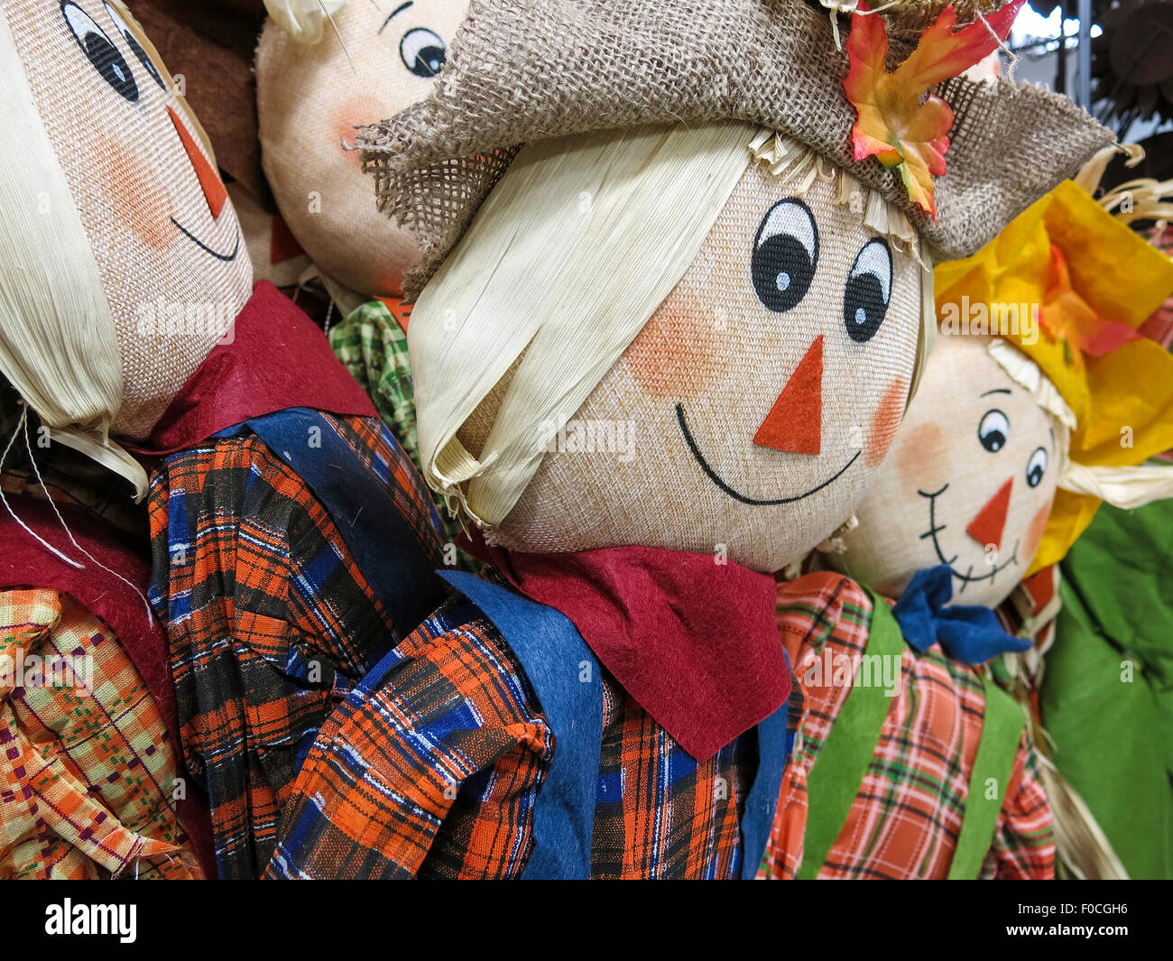 Autumn Scarecrow Decoration Store Display Stock Photo - Alamy