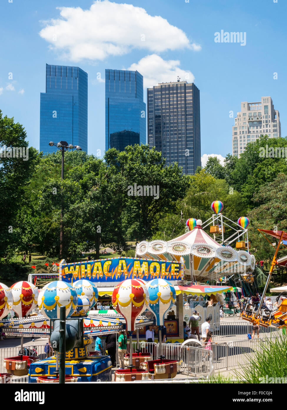 Victorian gardens carnival rides in hi-res stock photography and images ...
