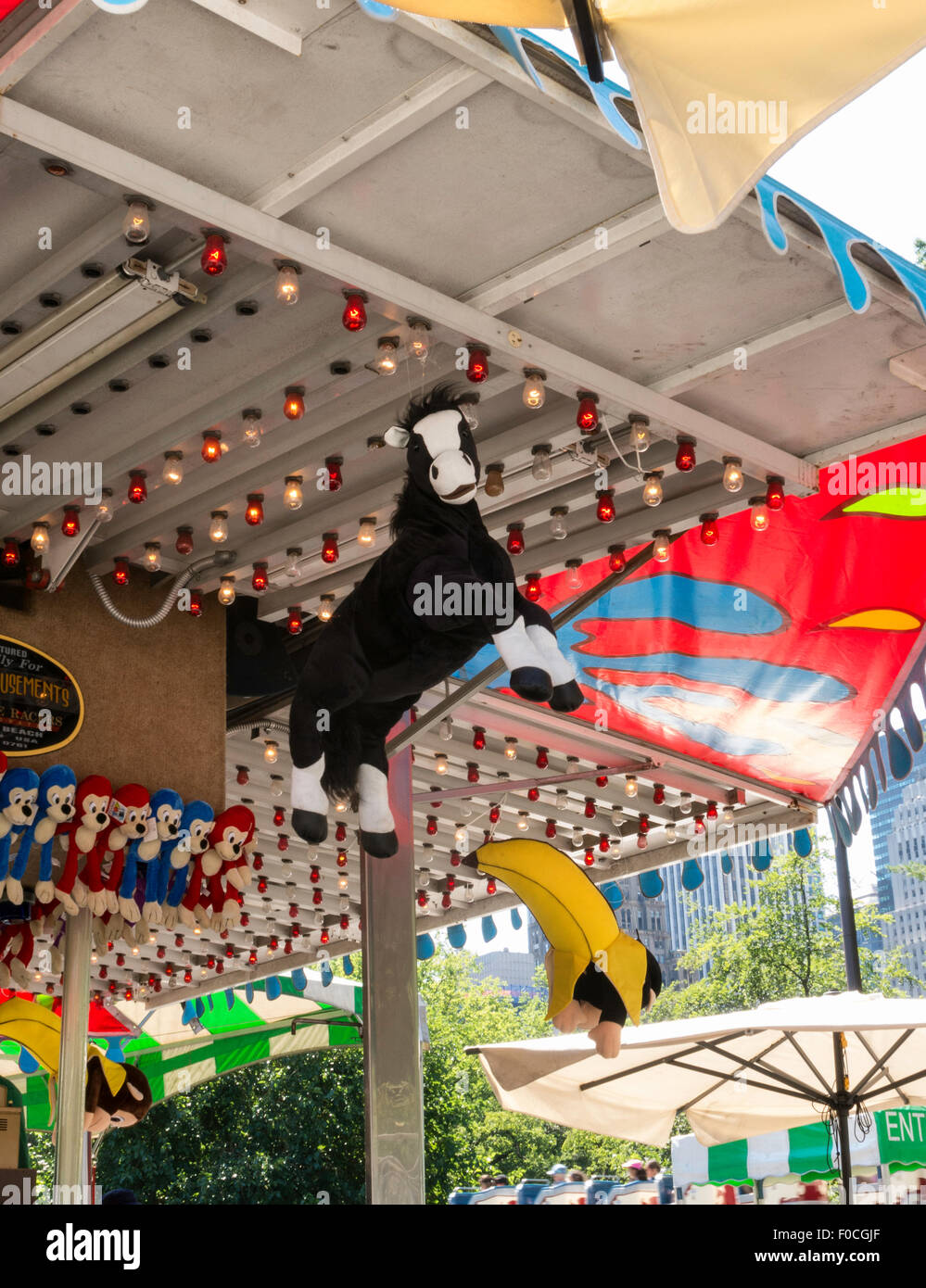 Arcade Game Prizes in Central Park, NYC Stock Photo - Alamy