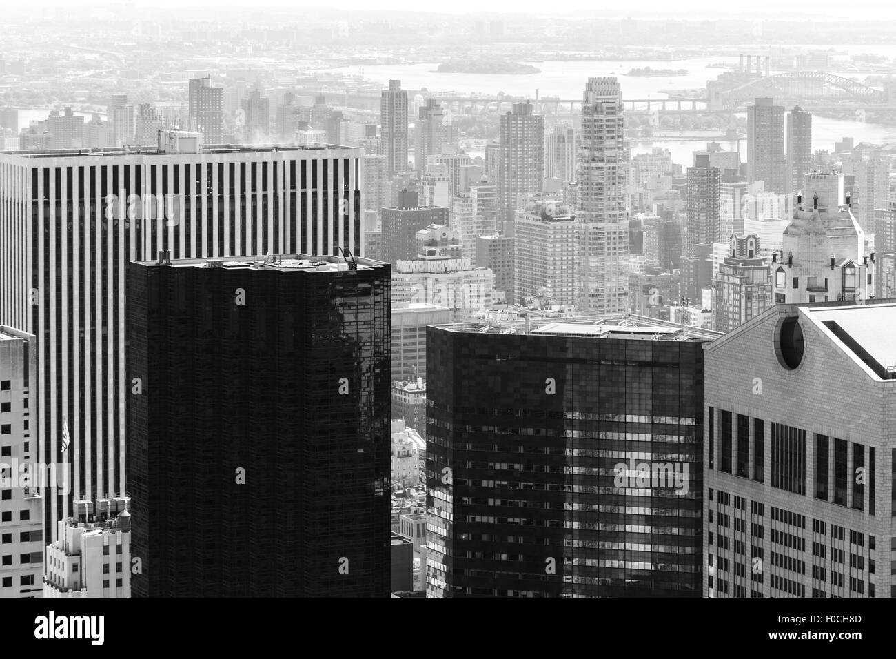 View from Top of the Rock Observation Deck, Rockefeller Center, NYC ...