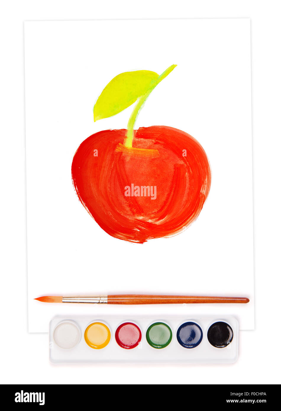 Painted apple on sheet hi-res stock photography and images - Alamy