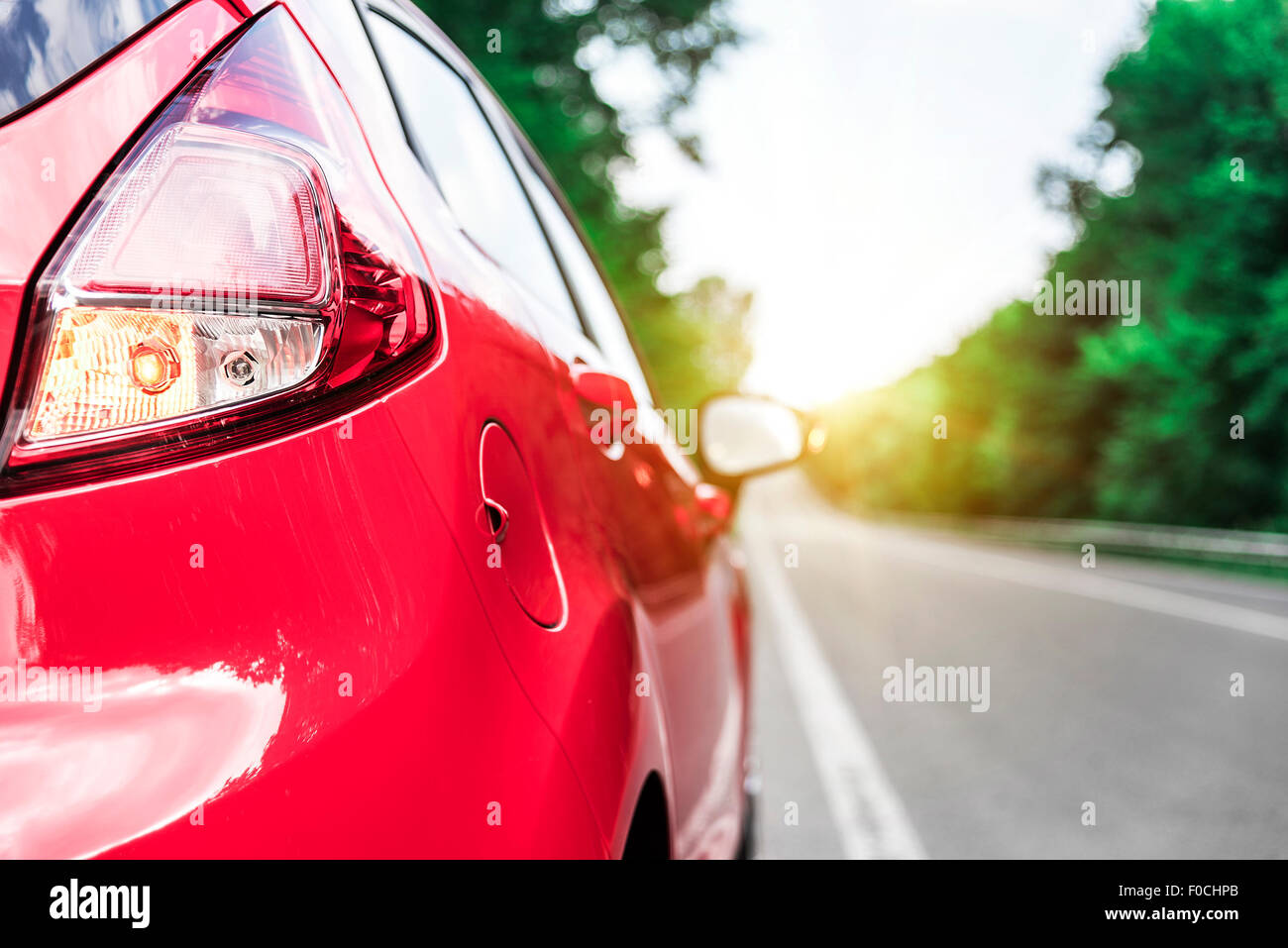 Car on the road Stock Photo - Alamy