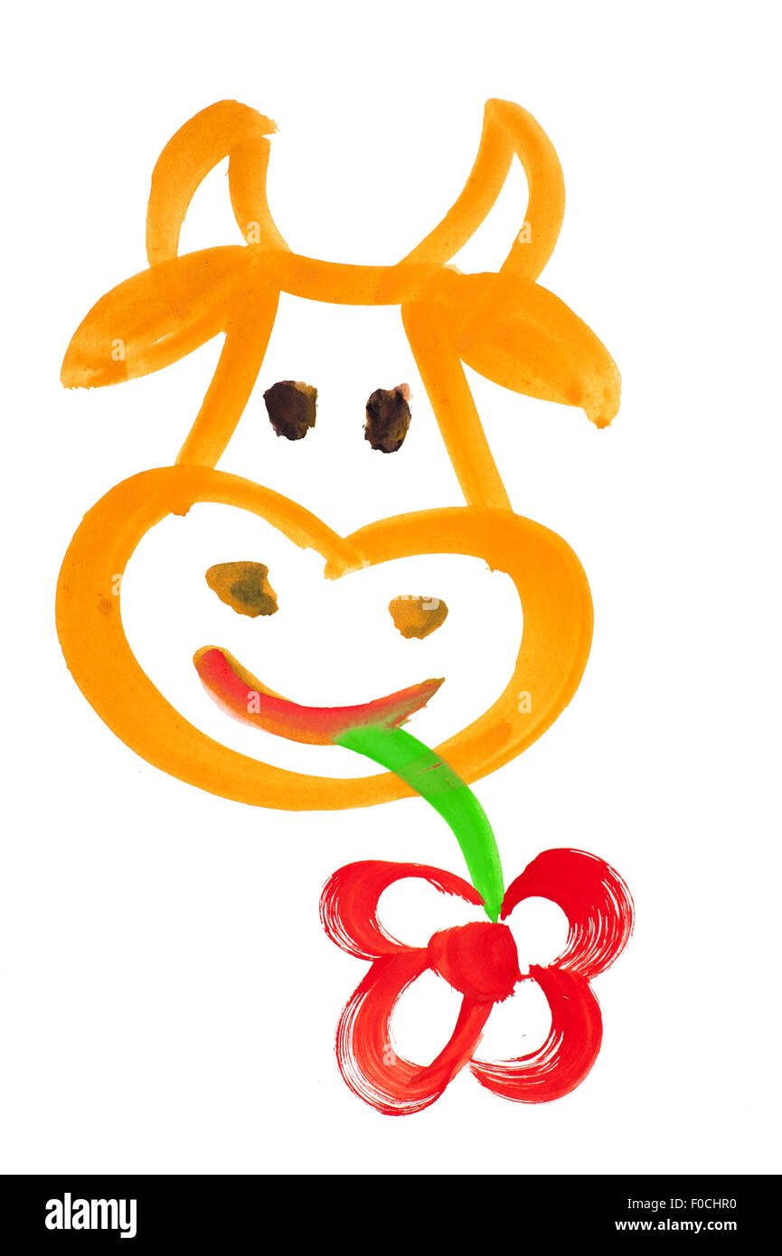 Happy cow Cut Out Stock Images & Pictures - Alamy