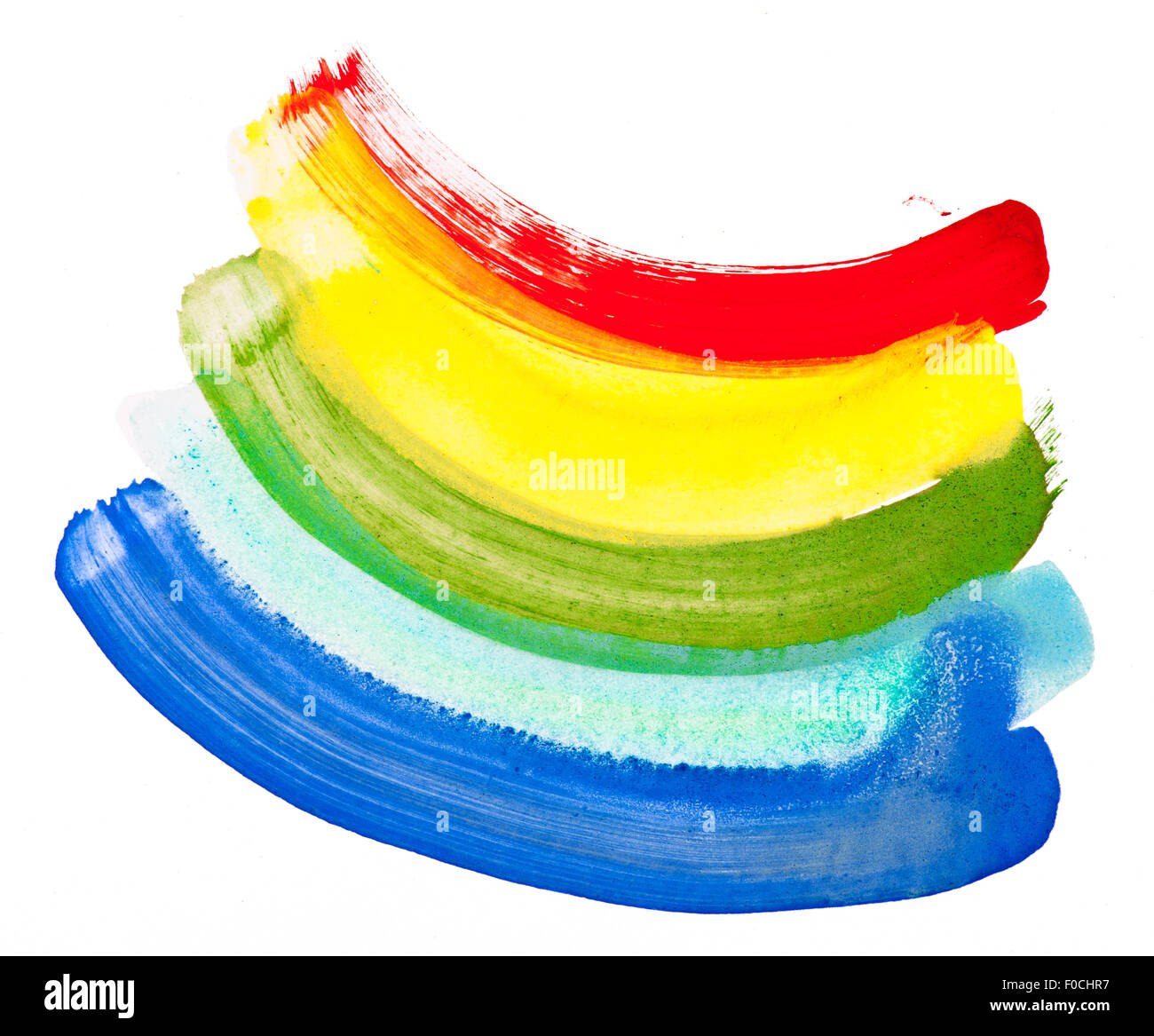 rainbow. watercolor drawing on a paper Stock Photo - Alamy