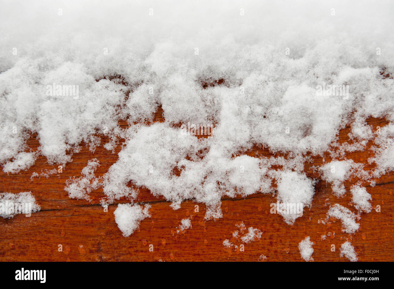 wood and snow as winter background Stock Photo - Alamy