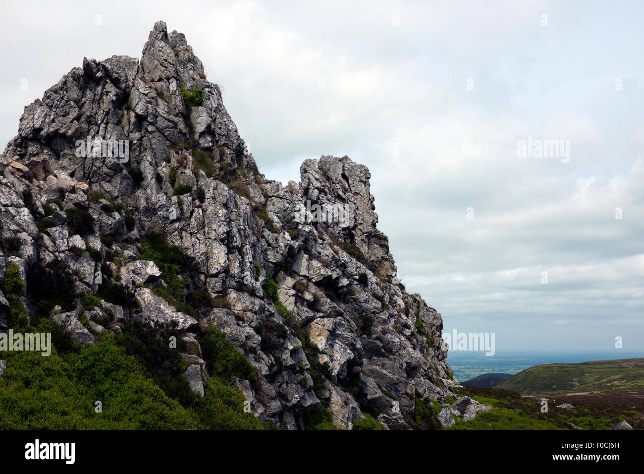 The Devil's Chair, Stiperstones, Shropshire, England, UK Stock Photo ...