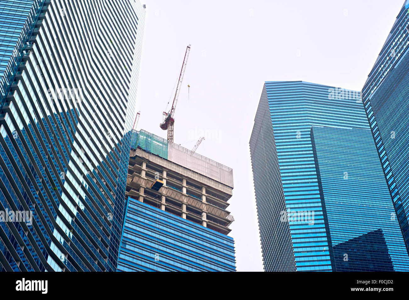Construction site of a modern office building in Singapore Stock Photo ...